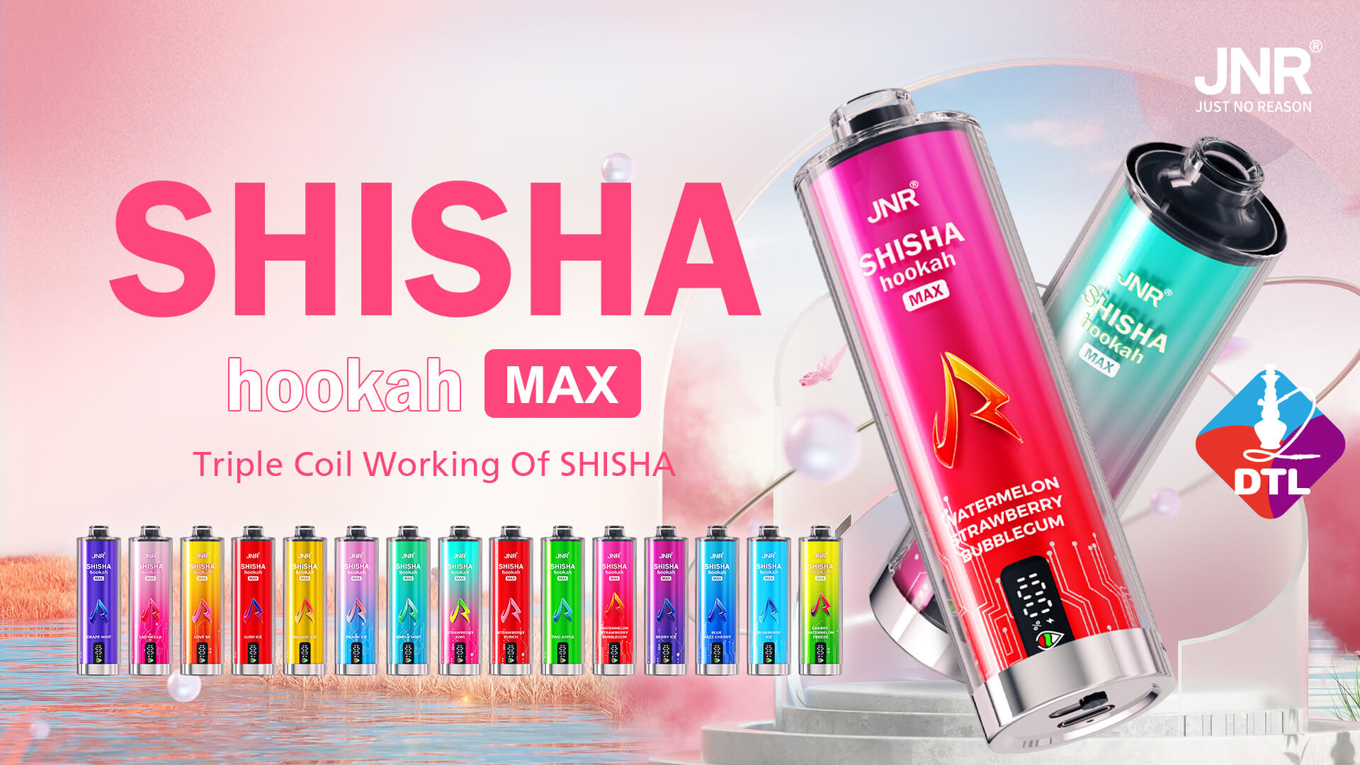 JNR Shisha Hookah MAX 22K | Grossiste en Puff Jetables